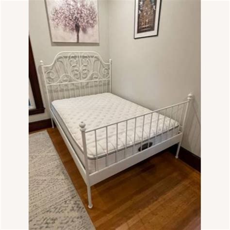 Ikea White Metal Bed Frame Full Size Aptdeco