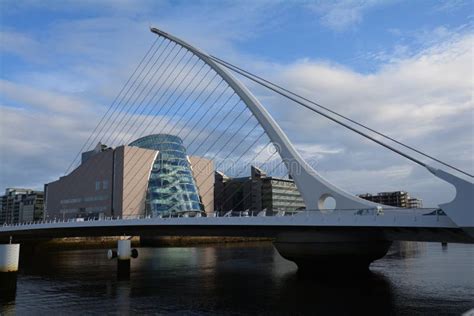 Samuel Beckett Bridge Dublin Ireland Editorial Photo Image Of