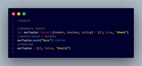 Ahmed Raza On Linkedin Learning Codingskills Tuples Readonlytuples