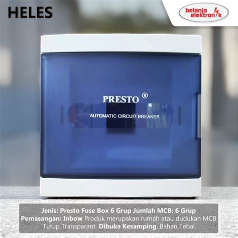Jual Box Mcb Presto Inbow 6 Group 6grup 2806 Tanam Fuse Box Cover