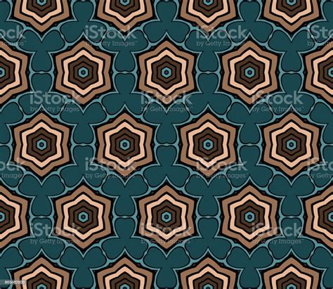 현대 기하학적 패턴입니다 벡터 일러스트입니다 직물 섬유 두건 Scarg 인쇄에 대 한 네커치프에 대한 스톡 벡터 아트 및 기타 이미지 Istock