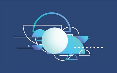 Overlapping Design Elements On Blue Background Vector Illustration 12672446 Vector Art At Vecteezy