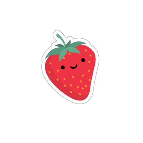 Kawaii Strawberry Sticker Cute Sticker Mothers Day T For Her
