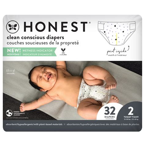 The Honest Company Clean Conscious Diapers Size 2 Rose Blossom Print