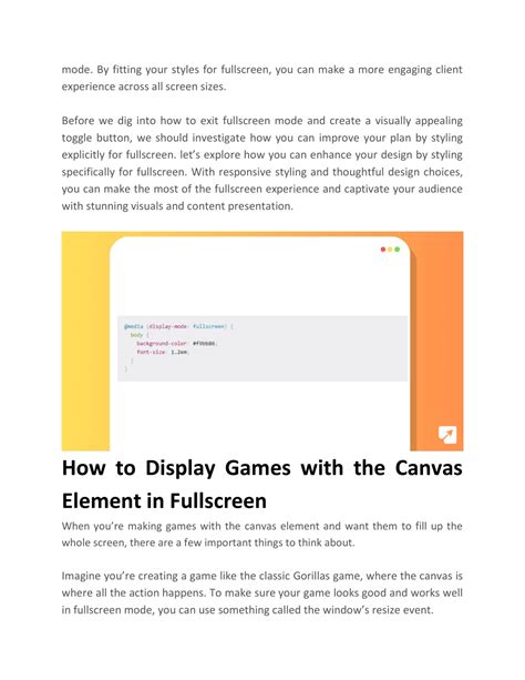 Ppt How To Use The Fullscreen Api In Javascript Powerpoint Presentation Id12977637
