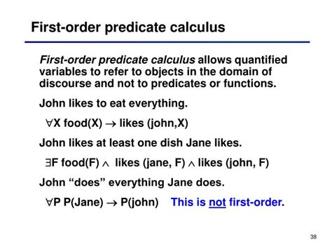 Ppt The Predicate Calculus Powerpoint Presentation Id196810