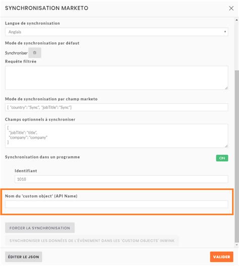 Marketo Custom Object Configuration