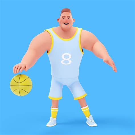 Premium Psd 3d Illustration Of Athletic Man Doing Sport Activities