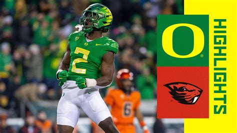 Oregon Football Vs Oregon State Game Highlights 2023 Youtube
