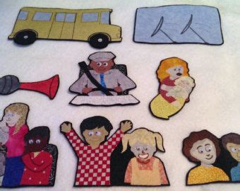 The Wheels On The Bus Flannel Felt Board Set Felt Board Christmas