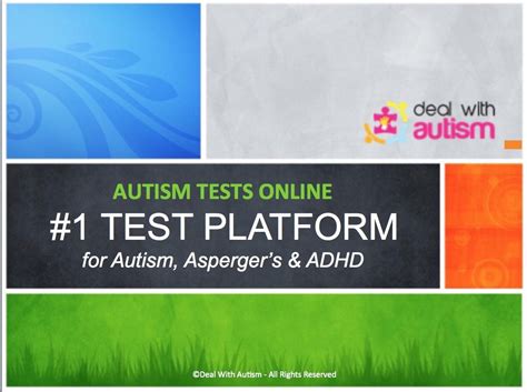 Autism Spectrum Test In 15 Minutes With Detailed Online Report