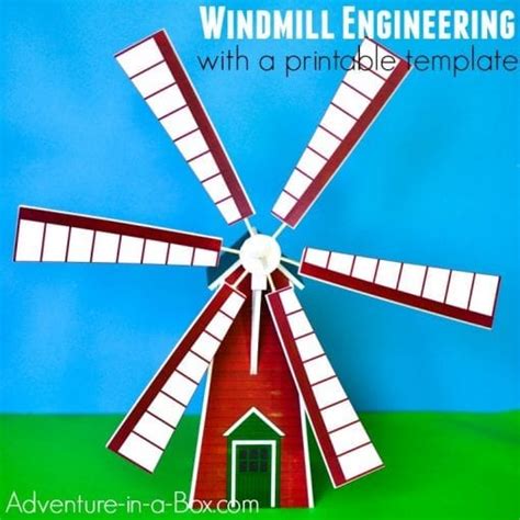 How To Make A Windmill Model With A Printable Pattern