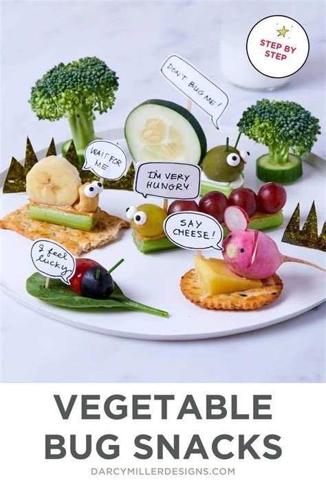 Bugs Youll Love To Eat Creative And Whimsical Vegetable Snacks Bug