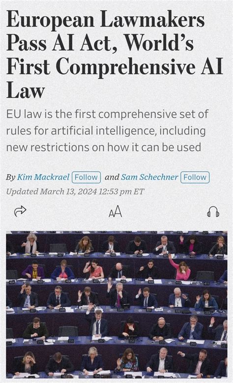 Shahzad Hussain On Linkedin Eu Has Voted That All Ai Content Must Be