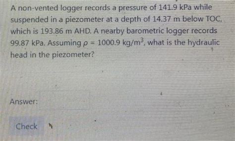 Solved Using The Theis Equation Determine The Drawdown At