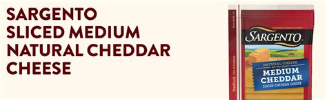 Sargento® Medium Cheddar Natural Sliced Cheese 11 Slices Sargento