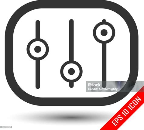 Equalizer Icon Equalizer Logo Flat Icon Of Equalizer Stock Illustration