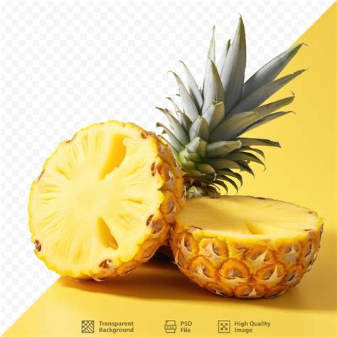Premium Psd Fresh Pineapple Slices