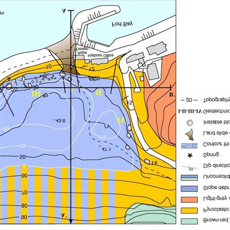 Engineering Geological Map Of The Slope Directly Behind The Buildings
