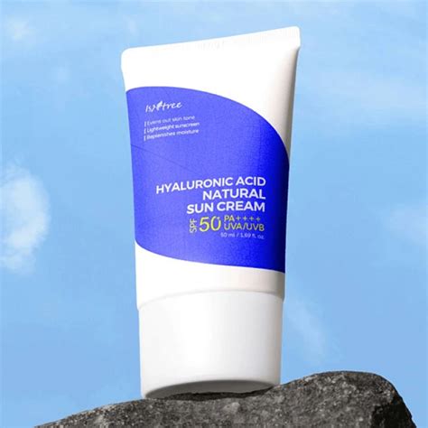 Минеральный солнцезащитный крем IsNtree Hyaluronic Acid Natural Sun ...
