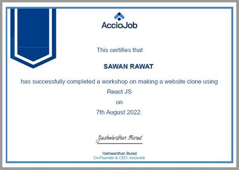 Sawan Rawat On Linkedin Reactjs Acciojob