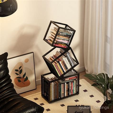 Home Corner Vertical Creative Opposite Sex Bookshelf Modern Floor