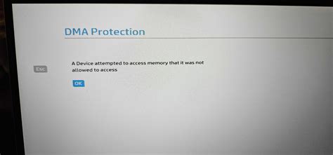 Hp 440 G9 Dma Protection Error Hp Support Community 9288971