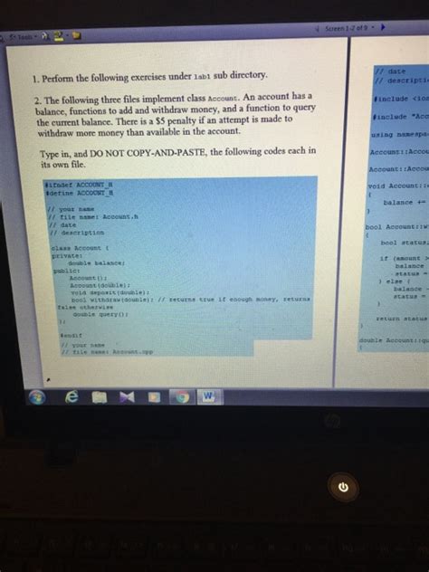 Solved 1 Perform The Following Exercises Under Lab1 Sub