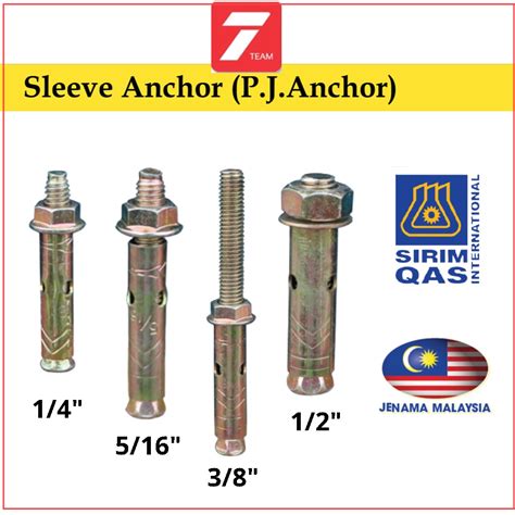 Sleeve Anchor Metal Wall Plug Screw Wall Plug Besi Skru Wall Screw Skru