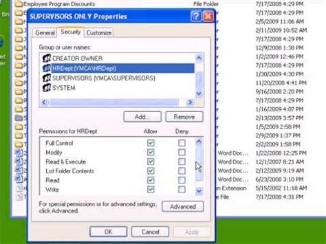 Setting Folder Permissions YouTube