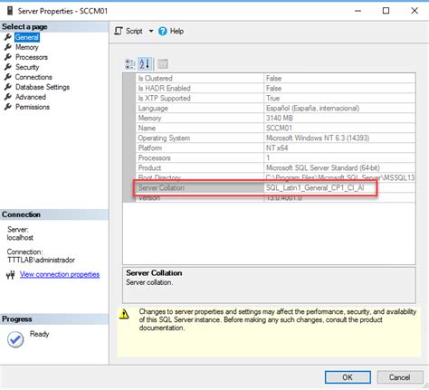 Solución De Configuración De Collation De Sql Server 2016