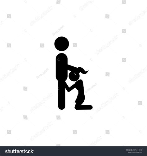Oral Sex Icon Element Prostitution Illustration Stock Vector Royalty Free