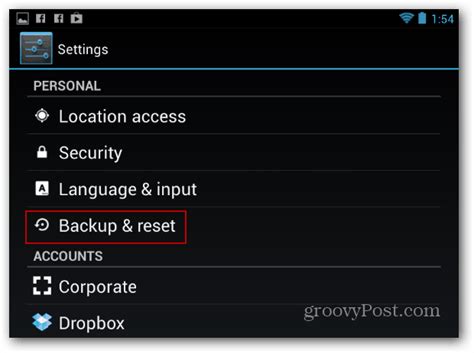 How To Back Up And Reset Your Google Nexus
