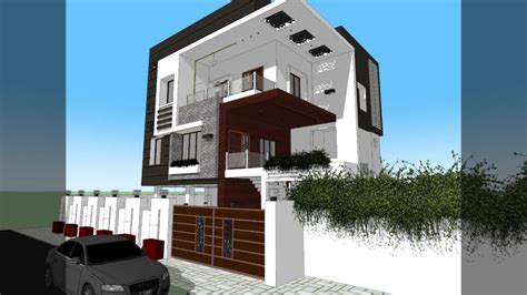 Exterior Design House Elevation 3d Warehouse