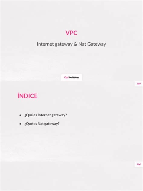 vpc lección 5 internet gateway nat gateways pdf
