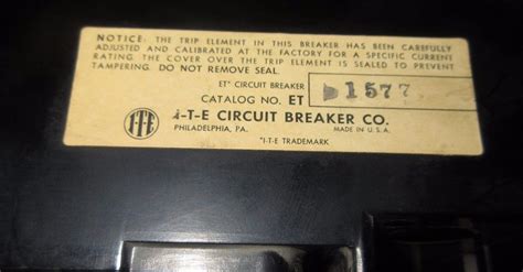 Ite Siemens Circuit Breakers Catalog