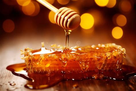 Vibrant Honeycomb Abstract Background With Golden Honey Drops And Textured Honeycomb Pattern