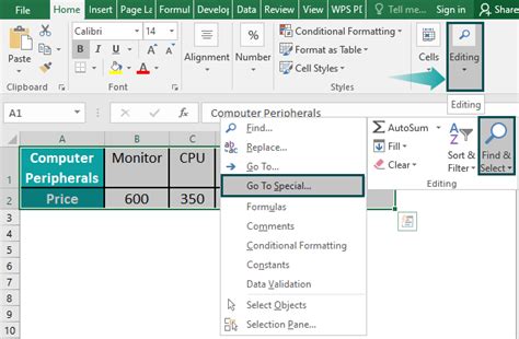 Go To Special Excel Definition Examples How To Use