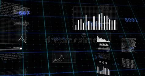 Displaying Floating Numeric Digits Rotating Across Digital Background