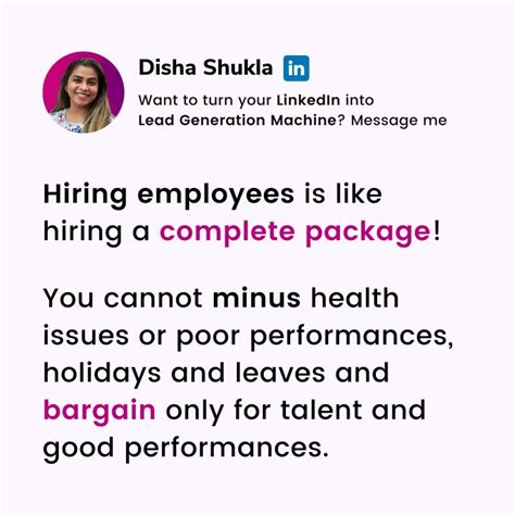 Disha Shukla On Linkedin Ever Thought Of Hiring Like Buying A Package