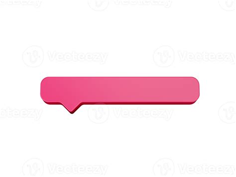 3d Simple Pink Message Box Icon 3d Shiny Pink Chat Box Icon 3d