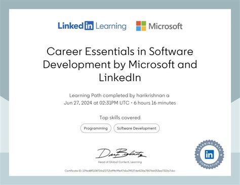 Harikrishnan A On Linkedin Softwaredevelopment Careeressentials