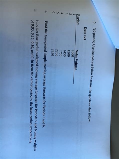 solved use the data set below to answer the questions that