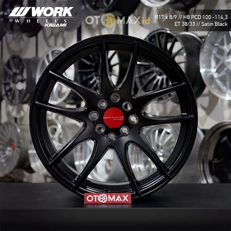Jual Velg Mobil Work Kiwami Jh5439 Ring 17 Satin Black Shopee Indonesia