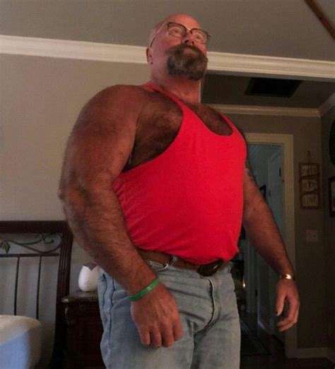 Dad Bod Big Guys Hairy Chest Alpha Male Mens Glasses Bears