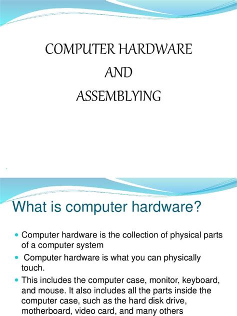 Computer Hardware Assembling 83336217 Pdf