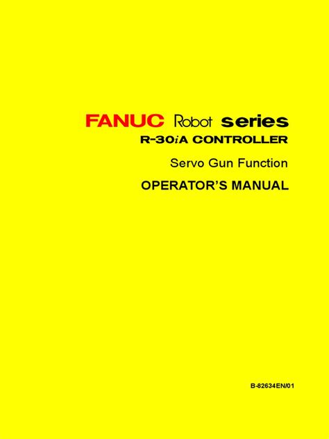 fanuc robot series r 30ia controller servo gun function operator s