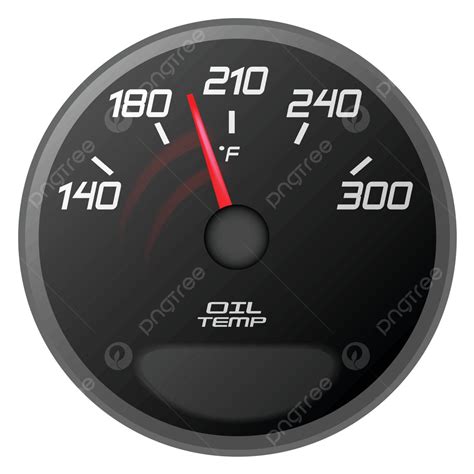 oil temperature meter power silver circle vector power silver circle