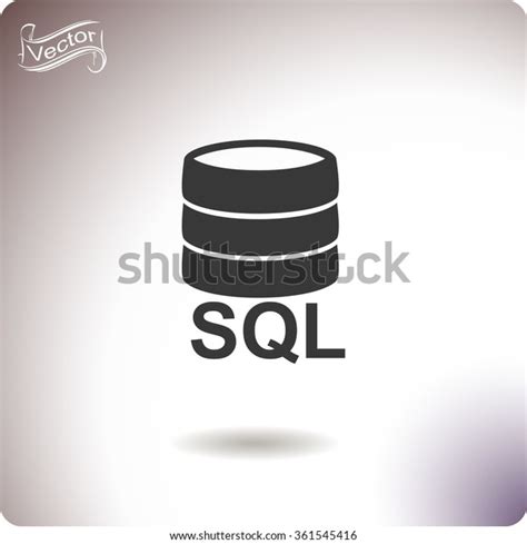 Database Sql Vector Icon Stock Vector Royalty Free 361545416