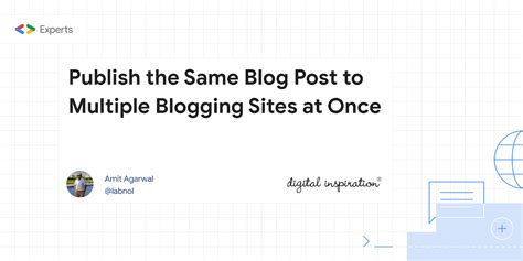 Publish The Same Blog Post To Multiple Blogging Sites At Once